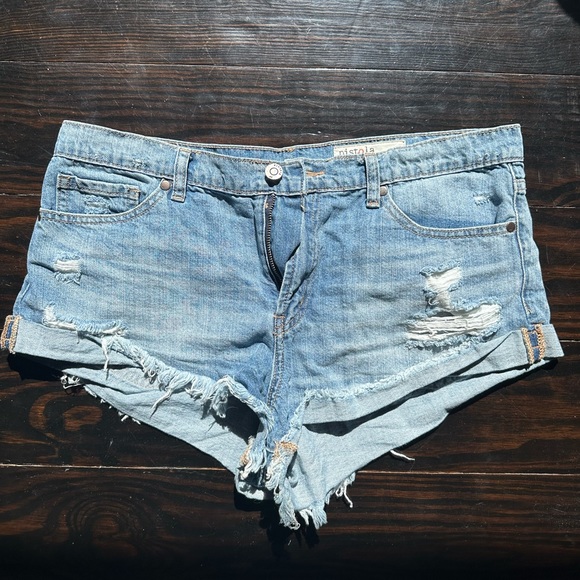 pistola | Shorts | Pistola Demin Low Waisted Shorty Shorts | Poshmark